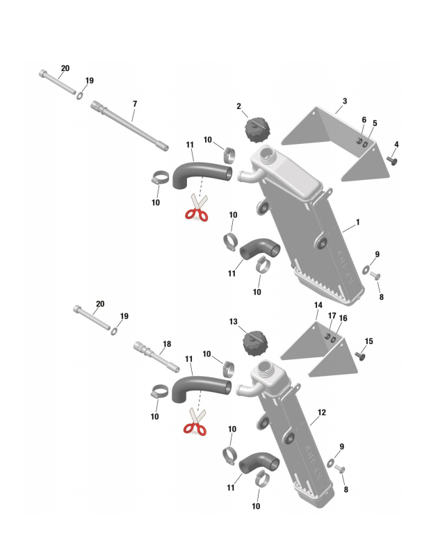 13 - RTX.222750 (RADIATOR CAP WITH GASKET 1,0 BAR) - Race Rotax